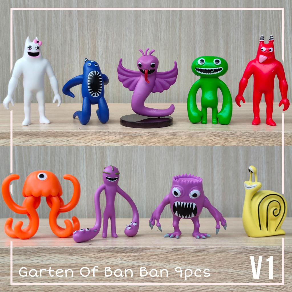 Action Figure GARTEN OF BANBAN set isi 9 pcs - Miniatur Topper Kue ...