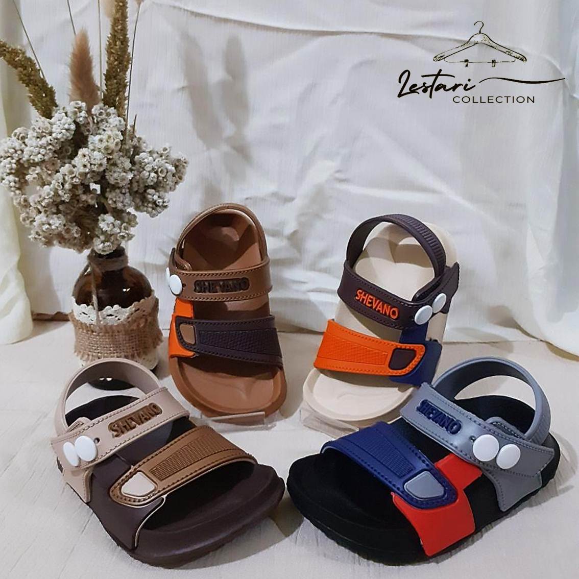 Sandal Karet Anak Balita Laki-laki Shevano Umur 2-3 tahun Nyaman dan ...