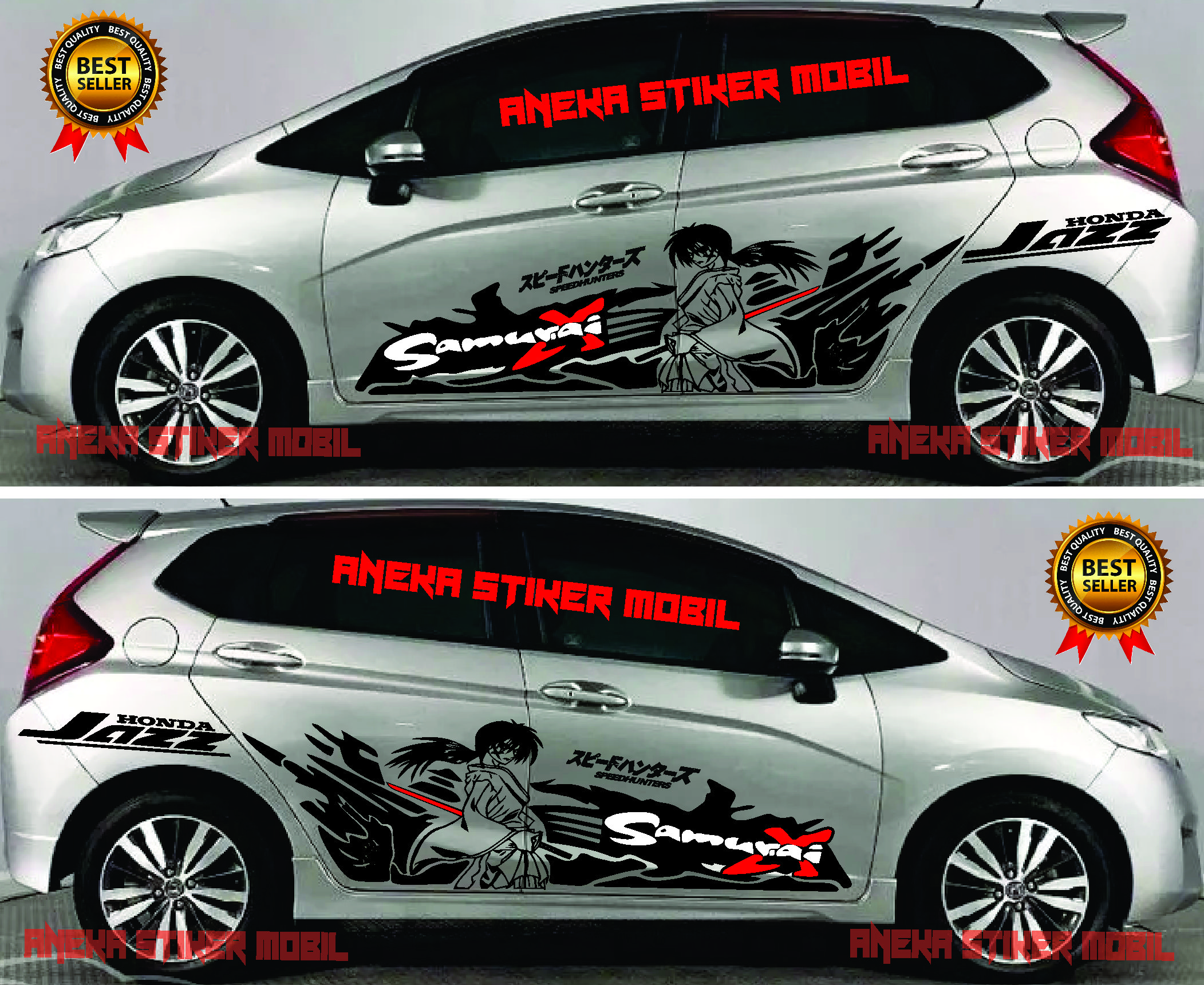 Stiker Samurai X Stiker Body Mobil Honda Jazz Stiker Honda Jazz RS ...