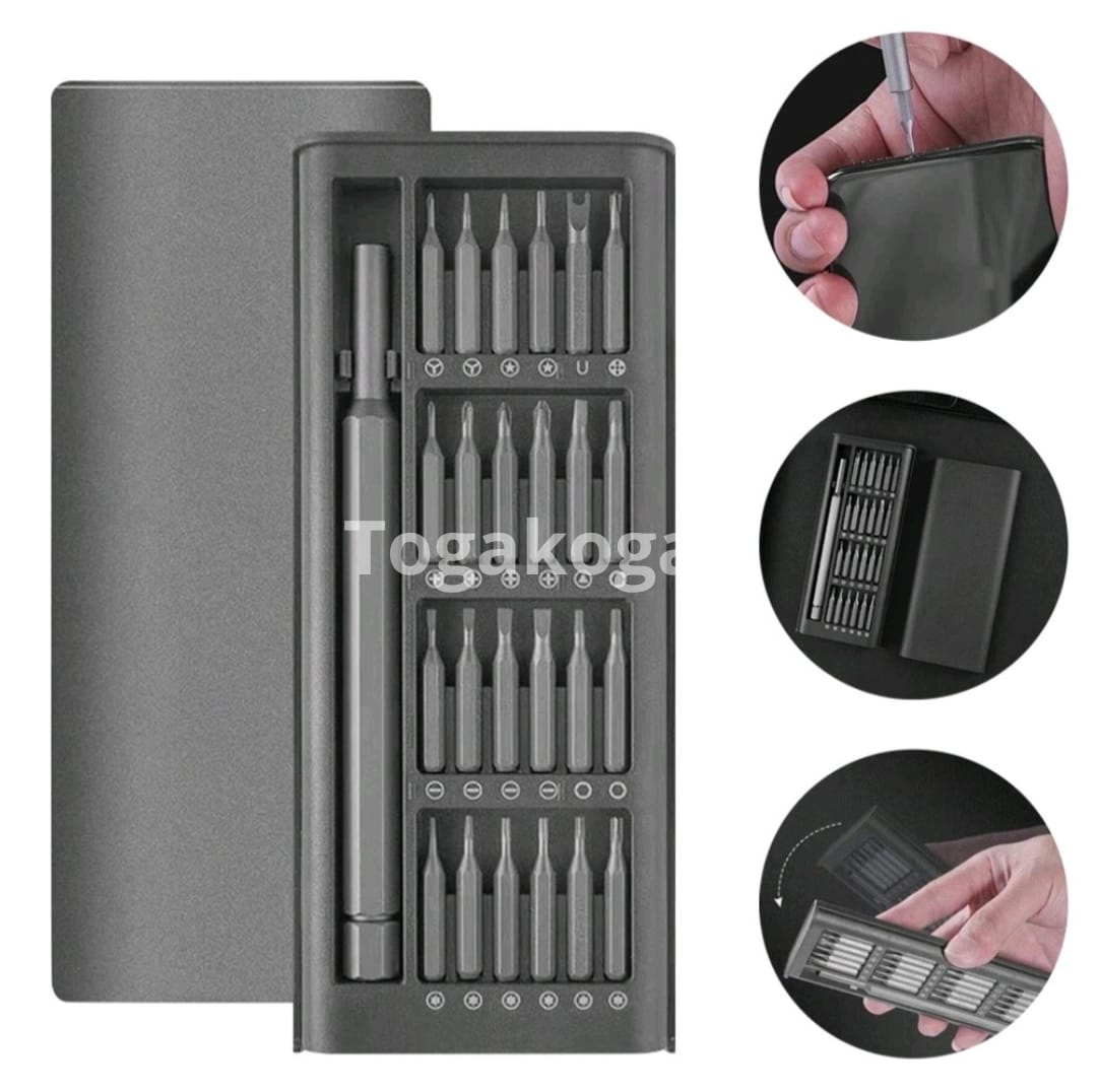 Obeng Set 24in1 Obeng Magnet Multifungsi Obeng Screwdriver Kit Hardware ...