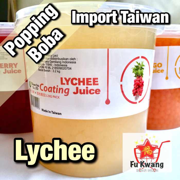 Popping Boba Rasa Lychee Leci Import Taiwan 3,2 kg | Lazada Indonesia