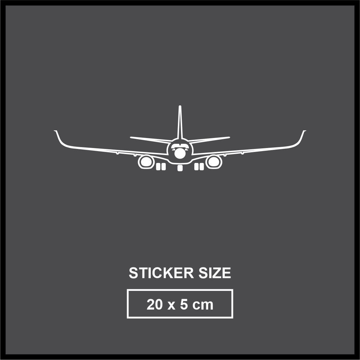 Cutting Sticker Pesawat Boeing | Lazada Indonesia