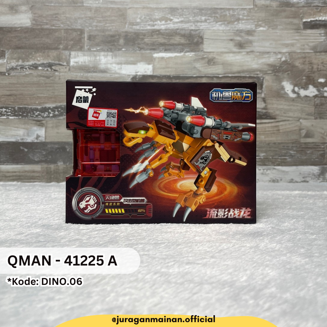 QMAN TOYS Mechanical Beast Machine Armor Beast Cube - Bricks bongkar susun brick block Blocks ...