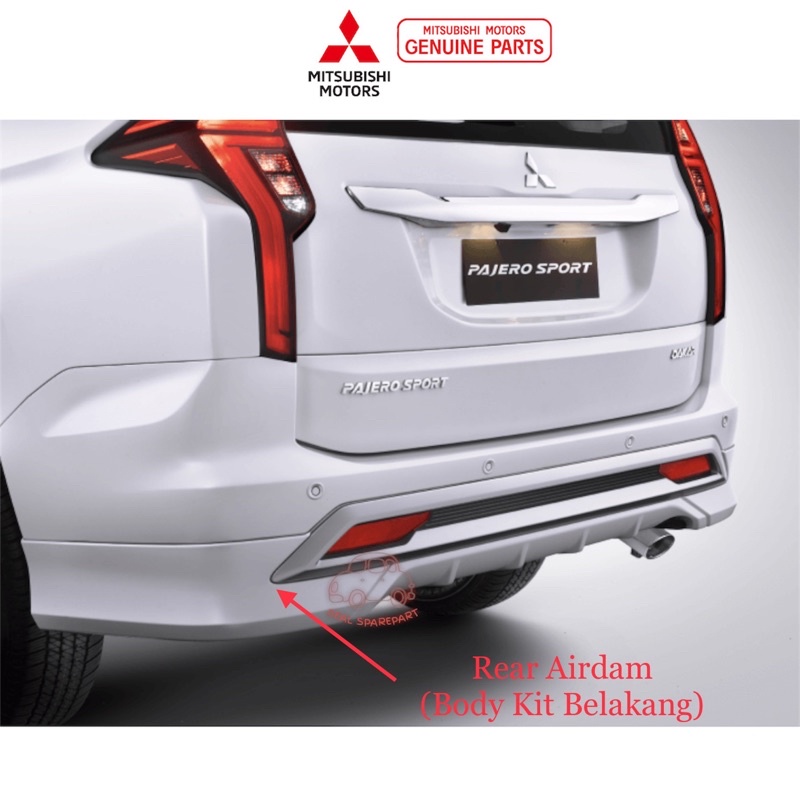 Rear Airdam Mitsubishi New Pajero Sport Facelift / Body Kit Belakang ...