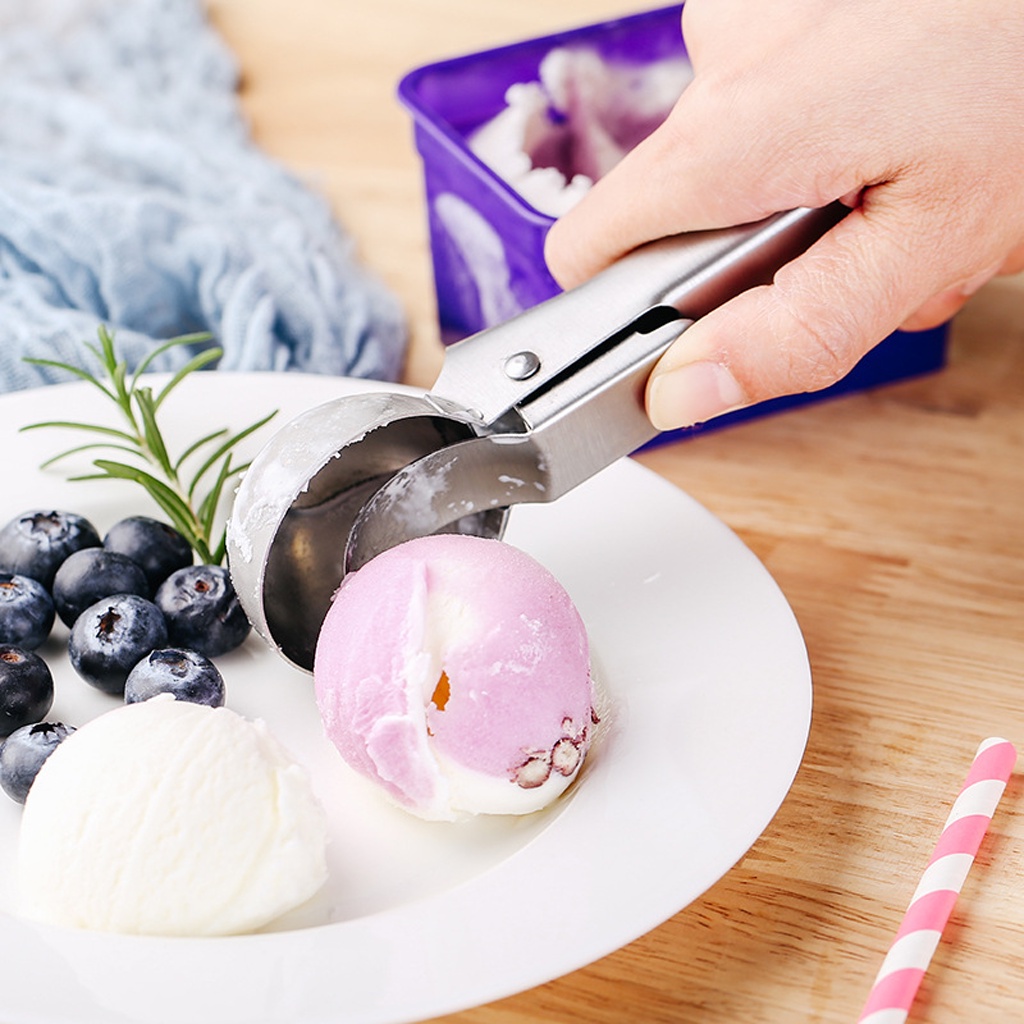 Sendok Es Krim Scoop Ice Cream Stainless Steel Alat Skop Es Krim Bulat ...