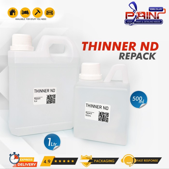 Thinner ND Super Gloss Liter Ecer Kemasan Botol - 500ML | Lazada Indonesia