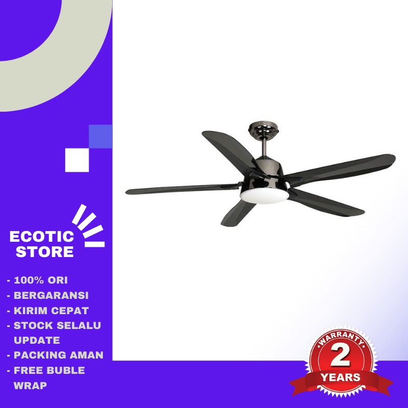 Kipas angin lampu gantung MT Edma STUDIO 56 inch, 15W LED Modul, Remote ...