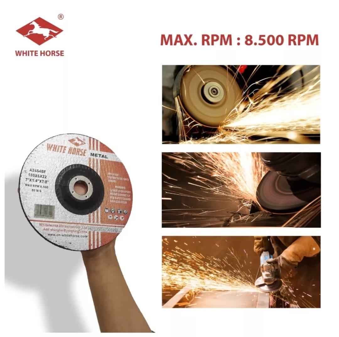 Batu Gerinda Poles 7 inch x 6mm Mata Gerinda White Horse | Lazada Indonesia