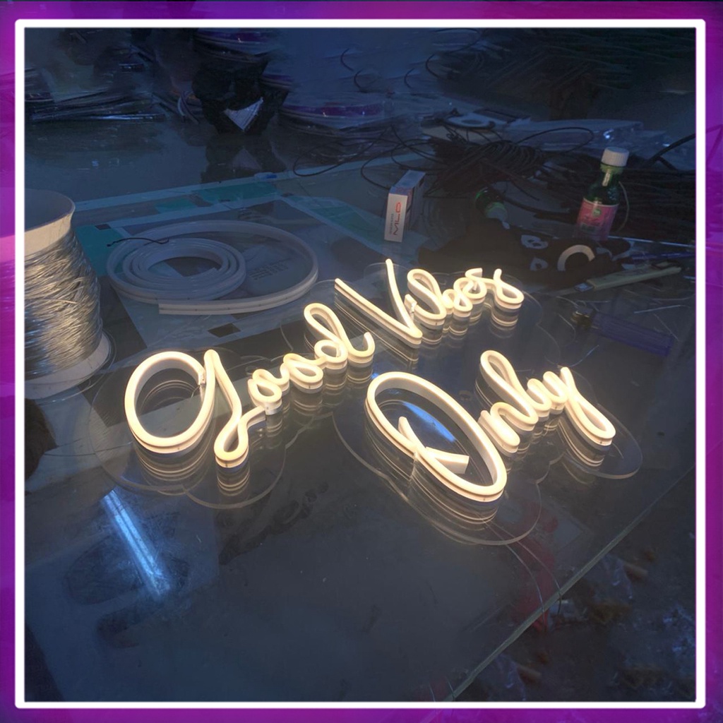 Neon Flex Design Custom Ukuran 20x20cm | Lazada Indonesia