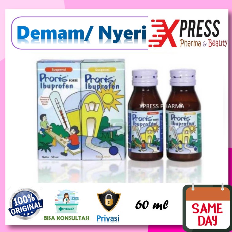 ⚡XPRESS⚡ Proris Sirup Forte Obat Syrup Demam Panas Ibuprofen Ibuproven ...