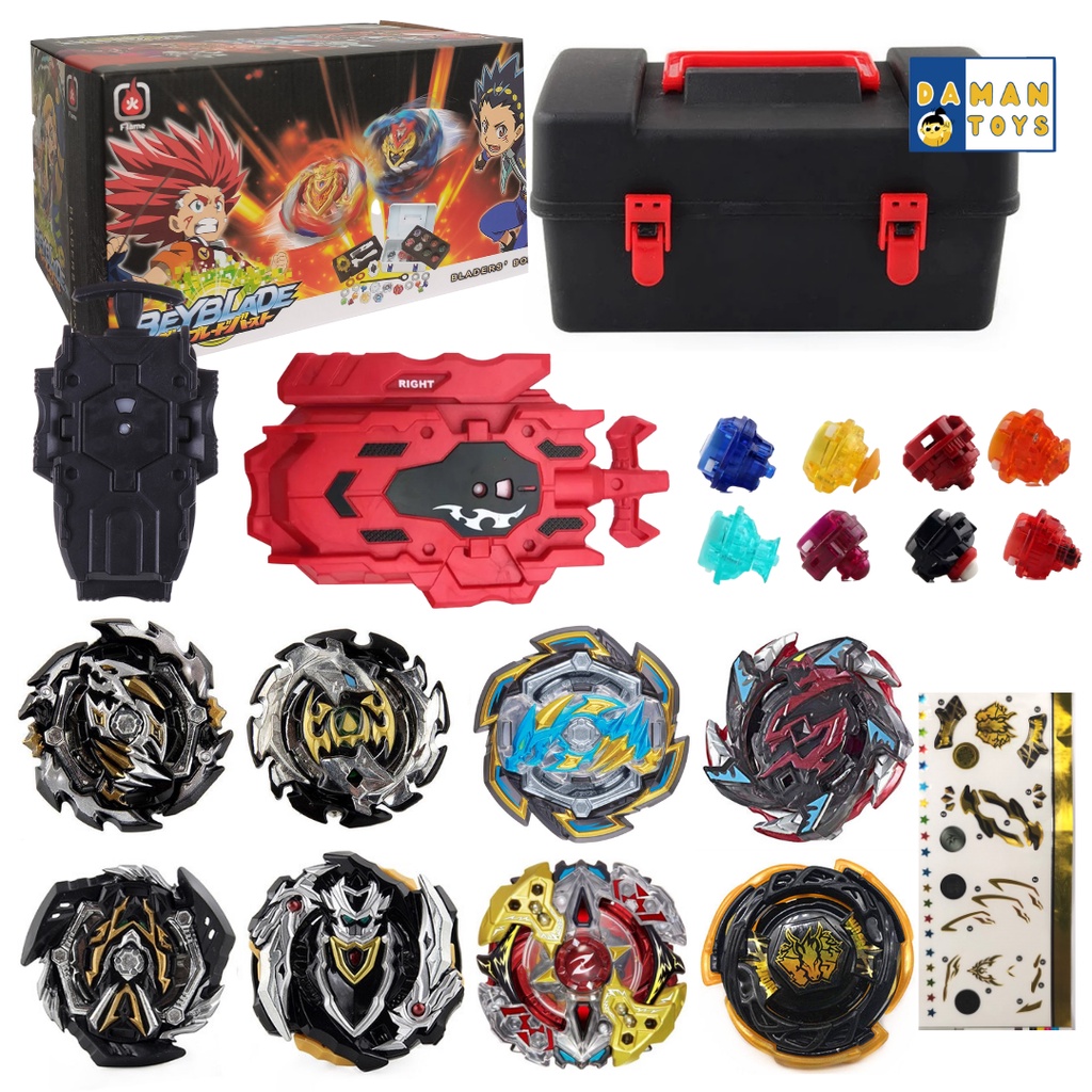 Gasing Beyblade Portable Box 8 In 1 Gasing Set | Lazada Indonesia