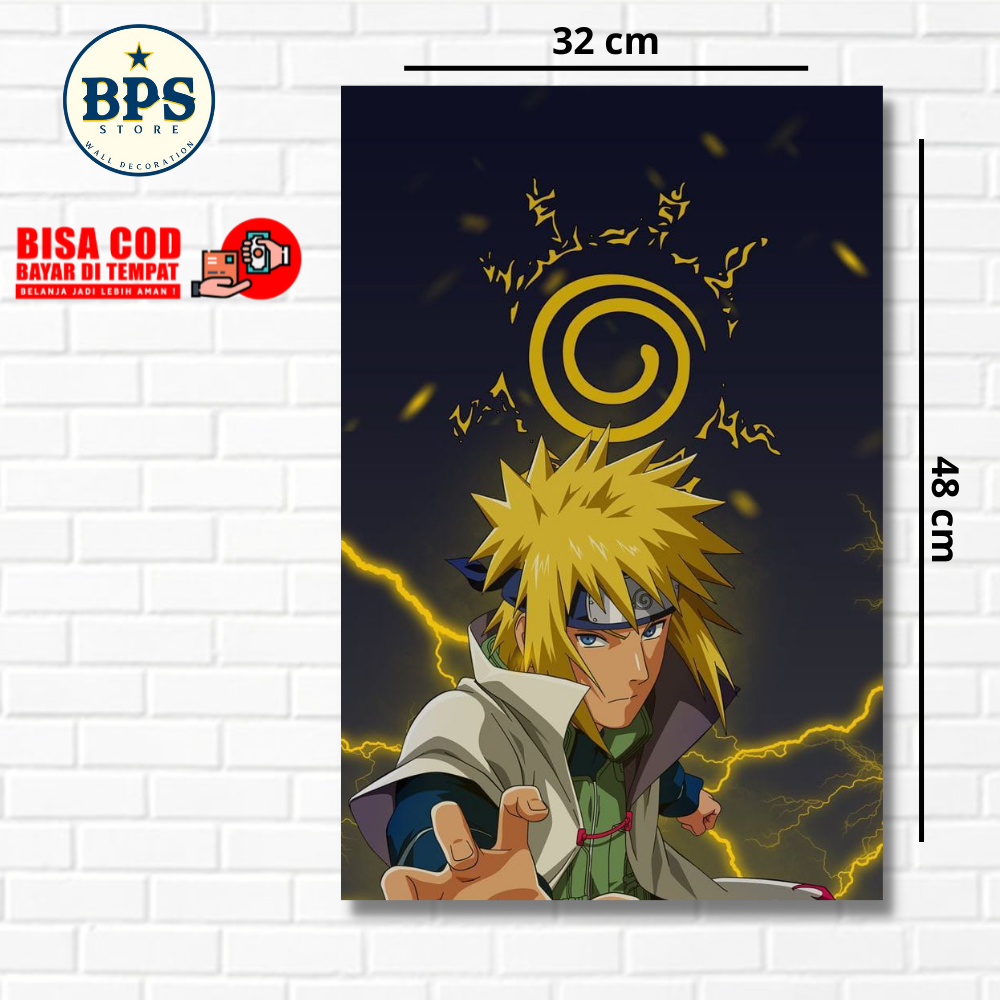 POSTER MINATO HOKAGE KE 4 - POSTER ANIME NARUTO UZUMAKI - POSTER FOTO ...