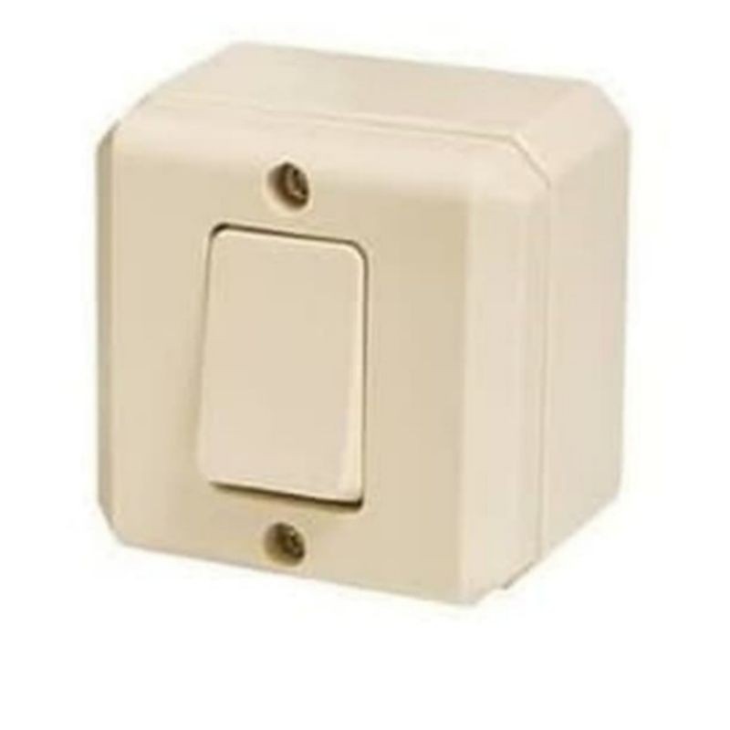 BROCO OB SAKLAR ENGKEL SEGI CREAM tunggal tempel kayu single -16210 ...