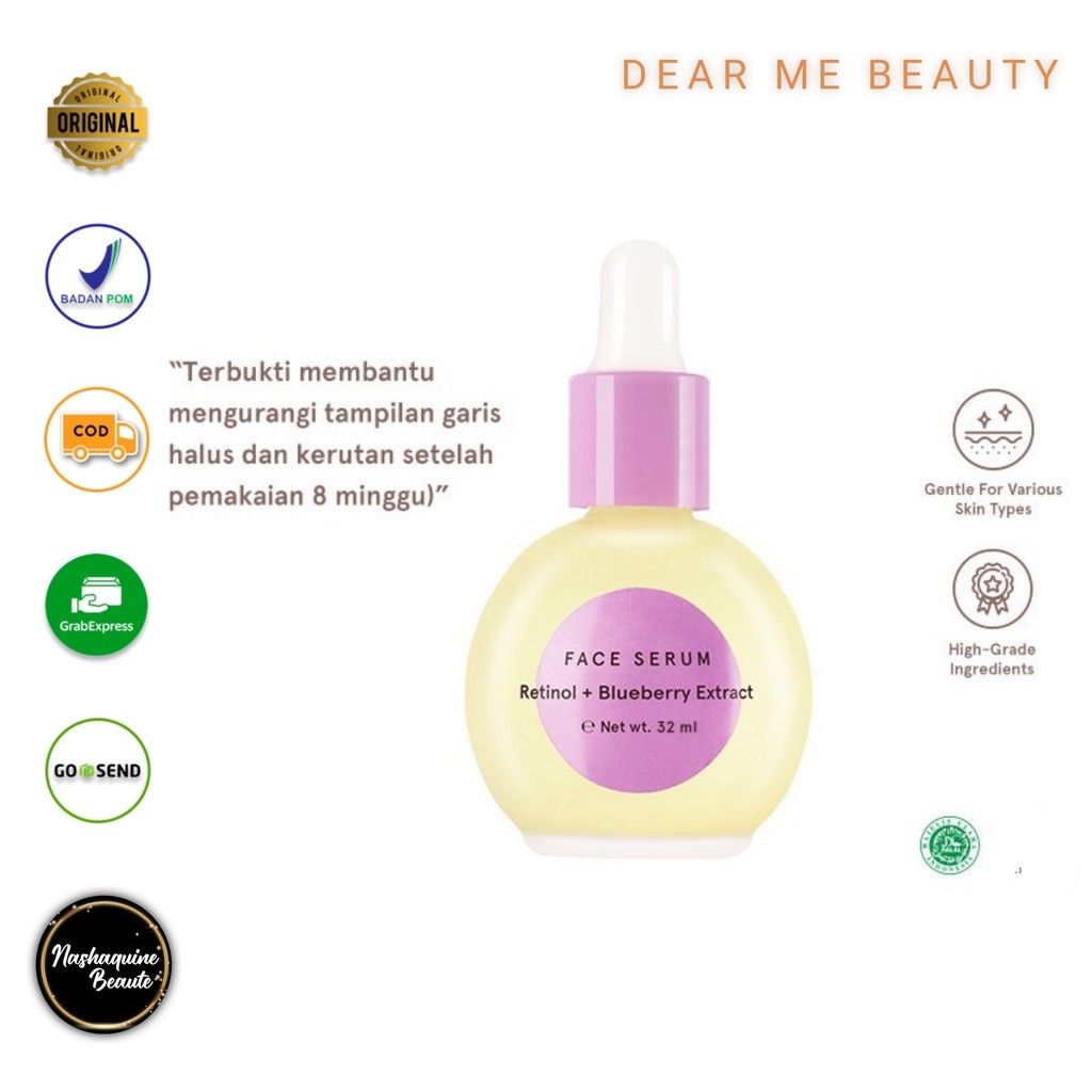 1000% ORI Dear Me Beauty Retinol + Blueberry Extract Face Serum (12Ml ...