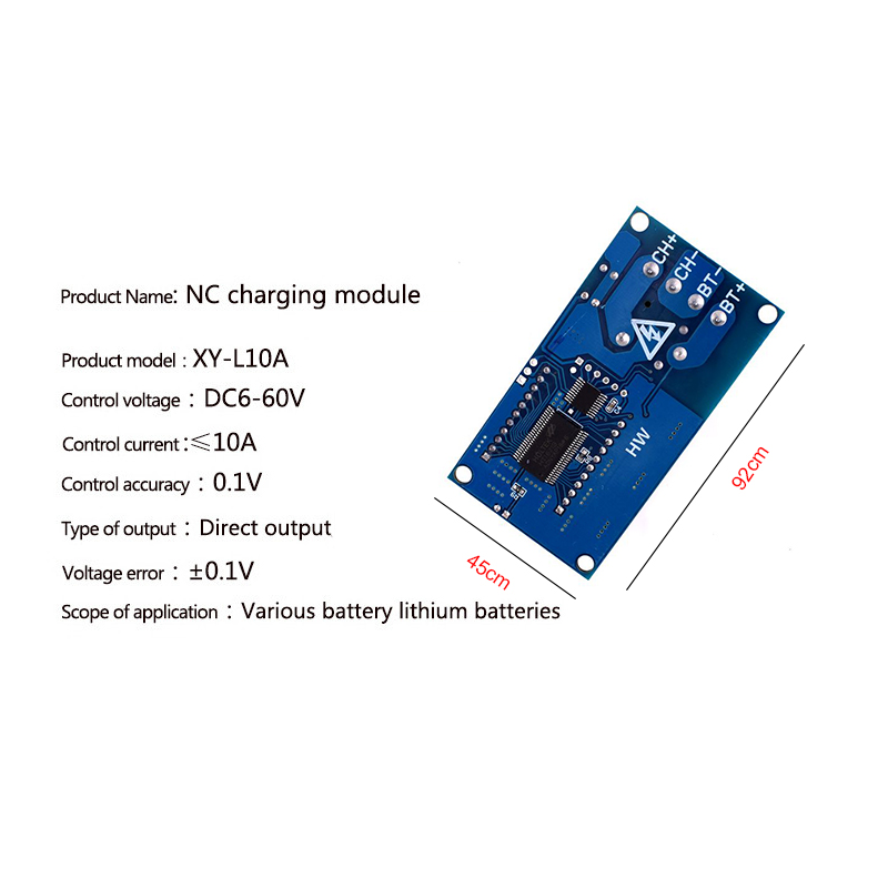 10A 6-60V Lithium Battery Charge Controller Protection Board Lcd ...