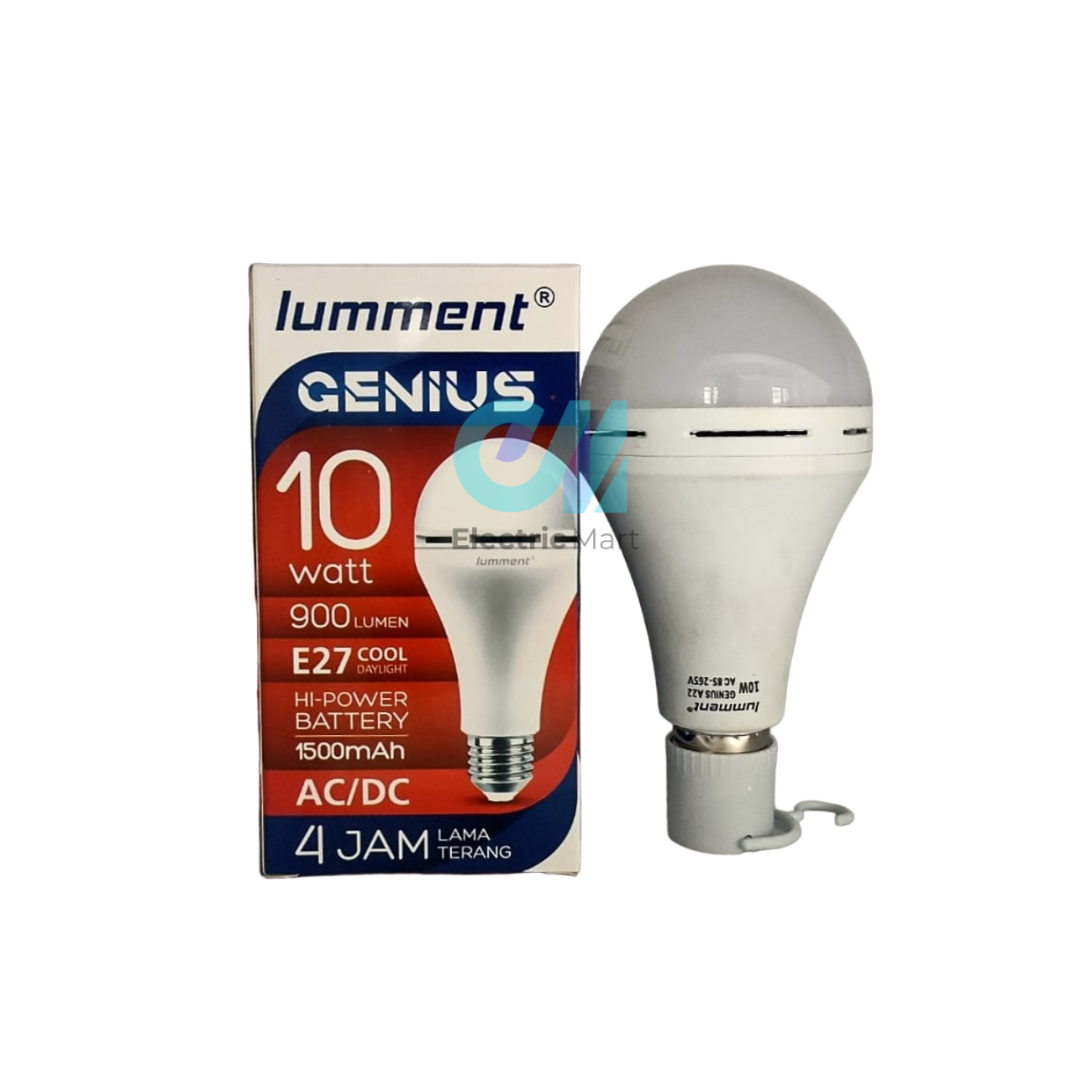 LUMMENT GENIUS Lampu AC/DC LED 7W 10W 15W 20 Watt Bohlam Bulb Emergency ...