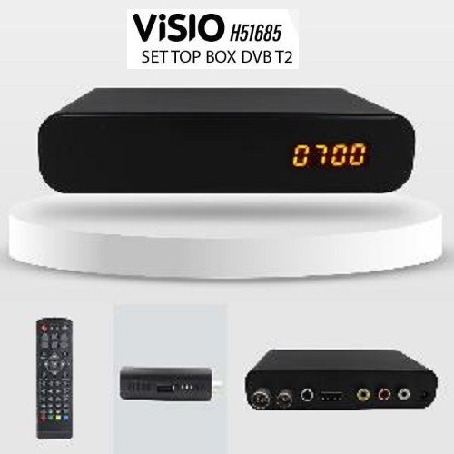 Set Top Box VISIO HS1685 DVB-T2 ANTENA DIGITAL TV STB KOMINFO RESMI ...
