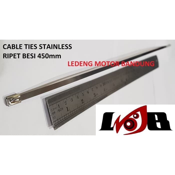 Tali Ripet Besi 45cm Cable Ties Stainless Rivet Klem Wrap | Lazada ...