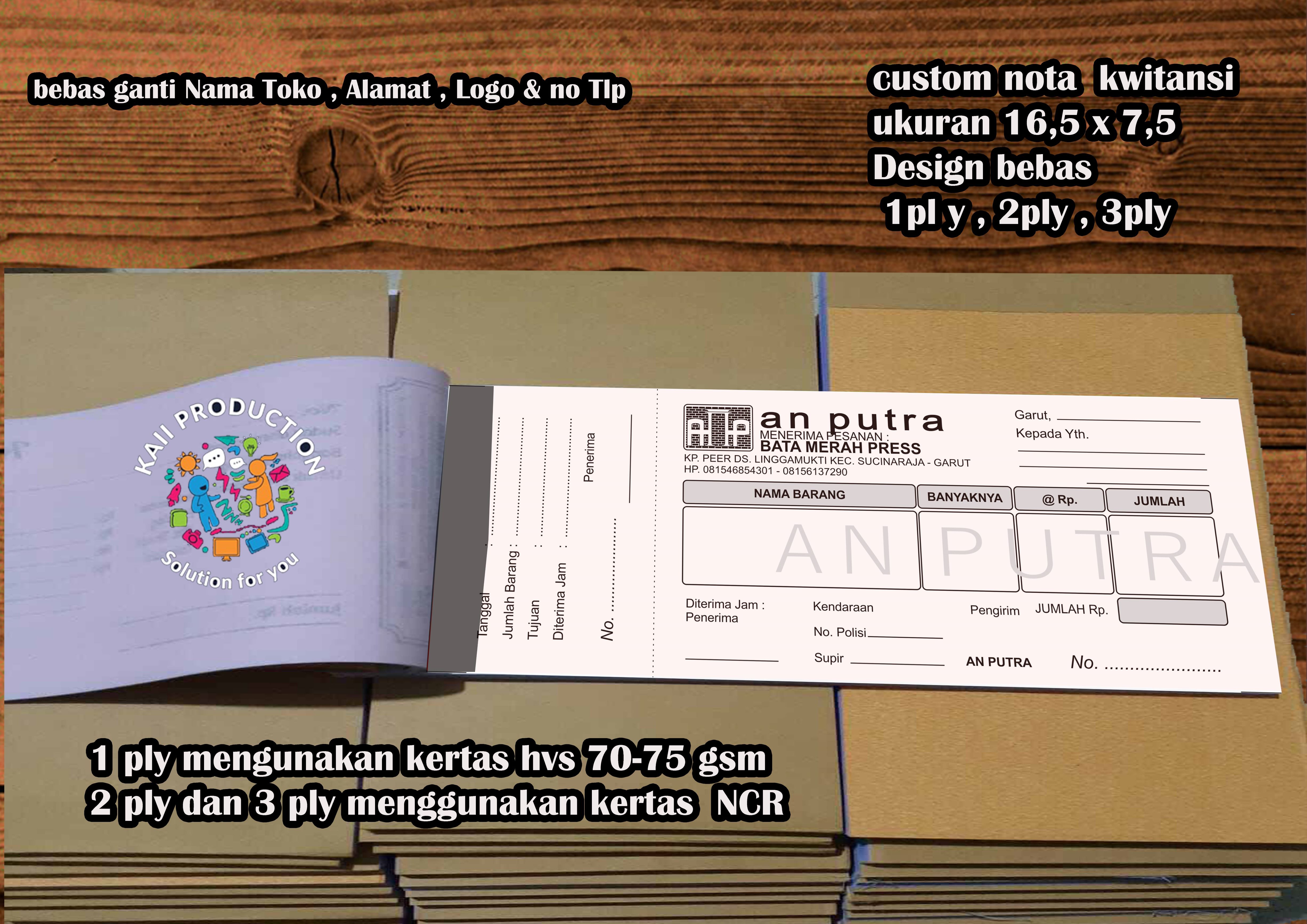 cetak nota kwitansi custom | Lazada Indonesia