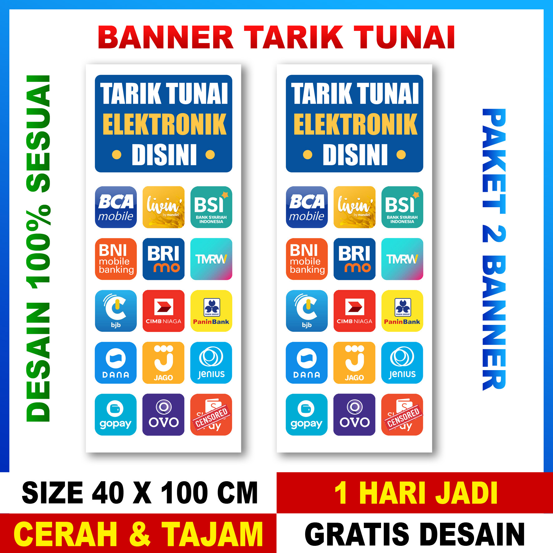 BANNER SPANDUK ATM BERSAMA TARIK TUNAI AGEN BRILINK UKURAN 60x160 CM ...