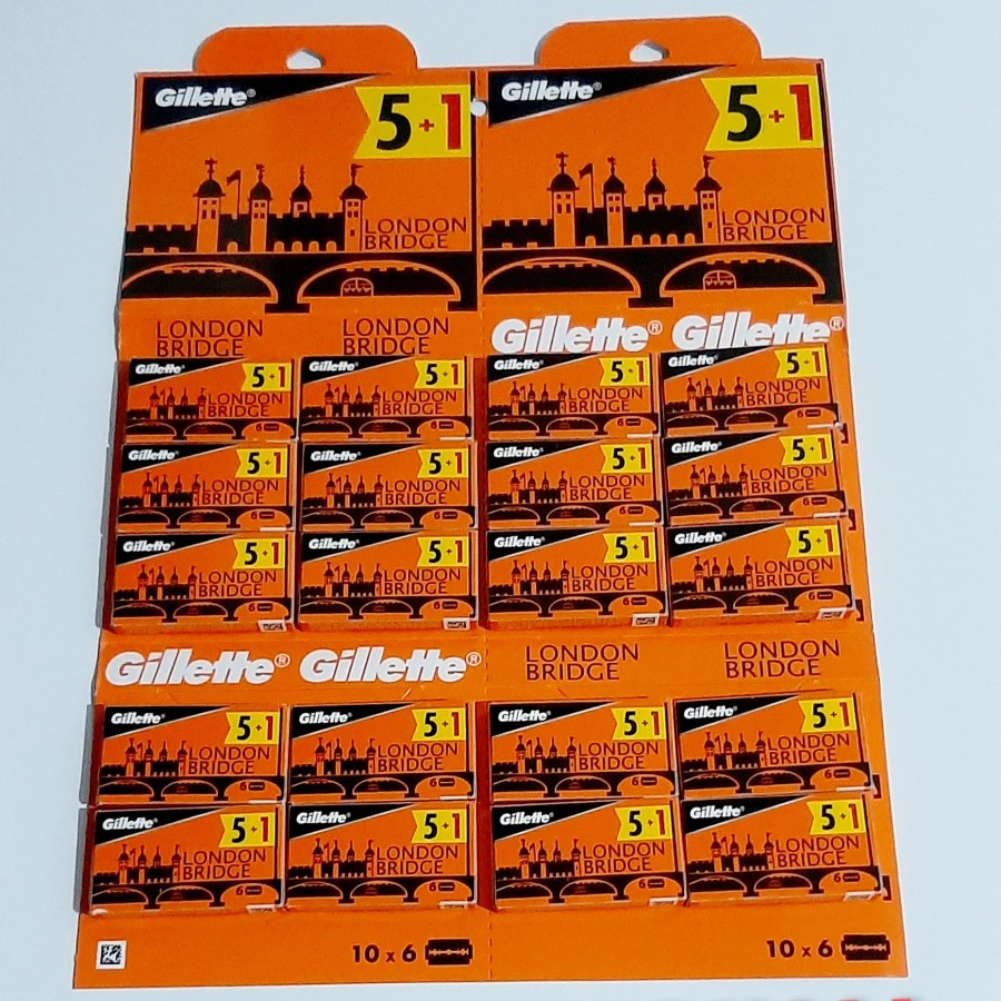 Silet Cukur London bridge 1 papan Original Pisau Cukur isi 100 Keping ...