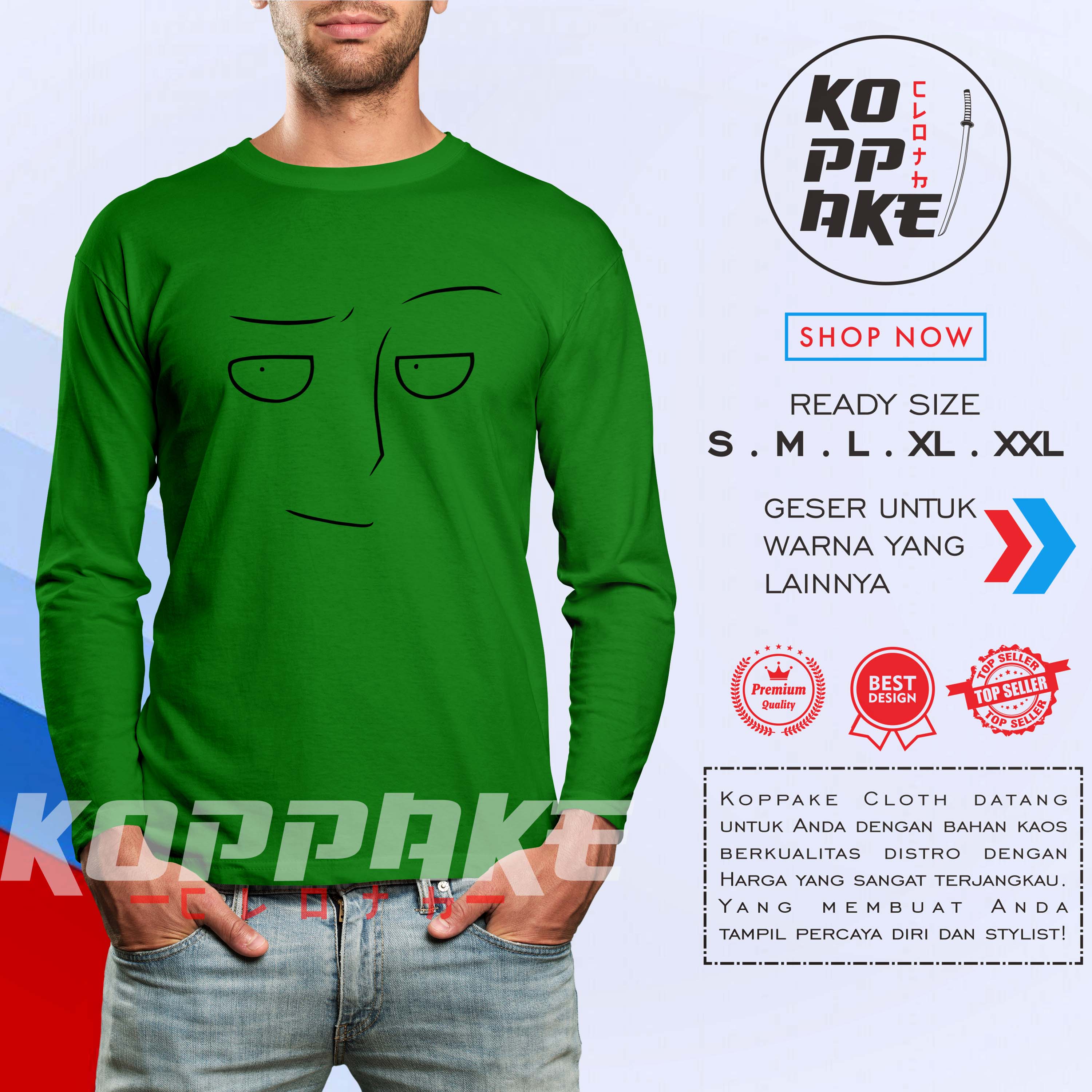 Kaos Saitama Face One Punch Man Lengan Panjang Baju Anime | Lazada ... Kaos Saitama Face One Punch Man Lengan Panjang Baju Anime | Lazada ...