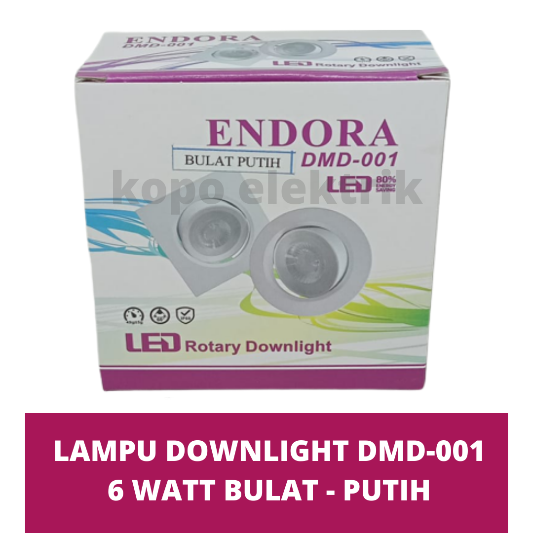Lampu Downlight Spotlight Rotary 6 watt Bulat | Lazada Indonesia