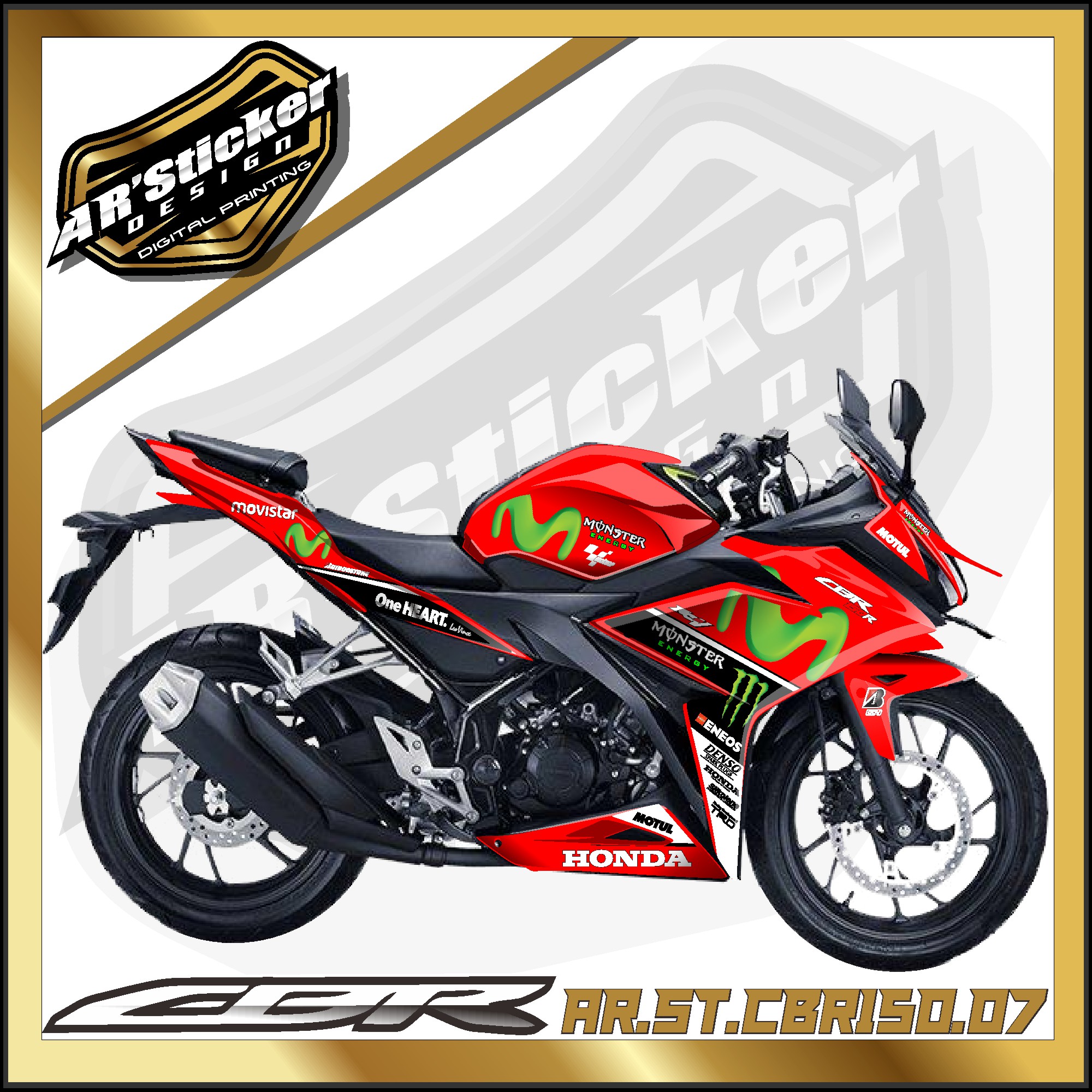 Cbr Sticker Striping Cbr Facelift Stiker Motor Keren Setiker Motor ...