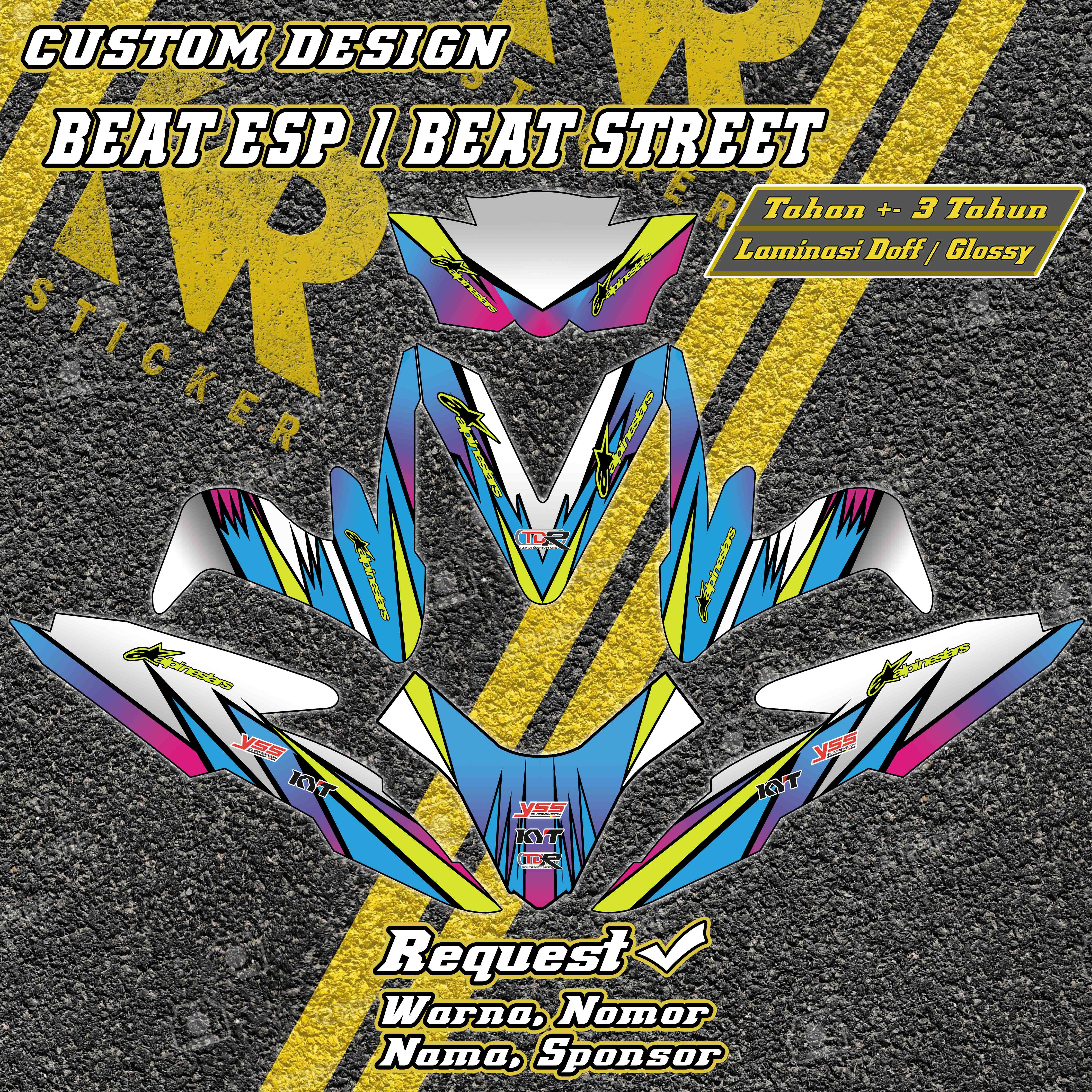Stiker Decal Fullbody Beat Esp / Beat Street Custom Desain | Request ...