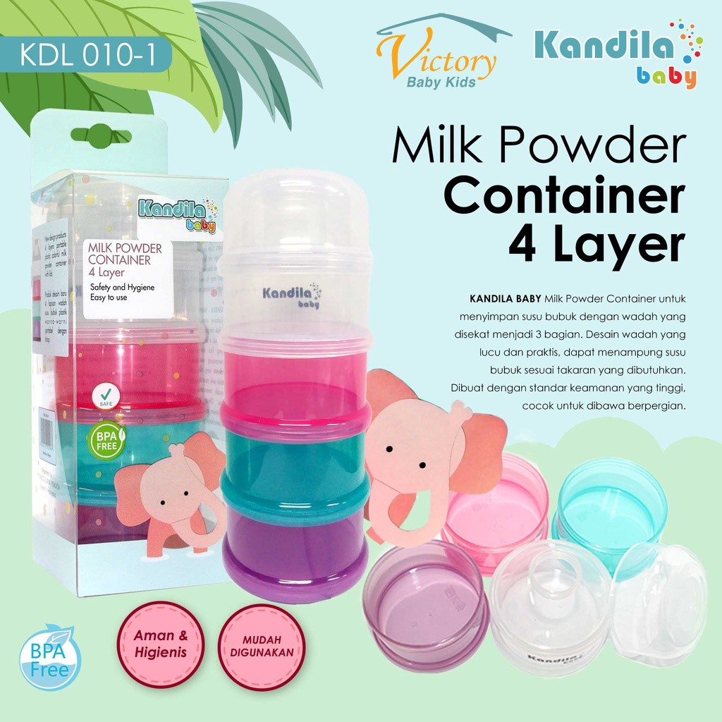 Kandila Baby Milk Powder Clear Case 4 Layer / KDL 010-1 - Tempat Susu | Lazada Indonesia