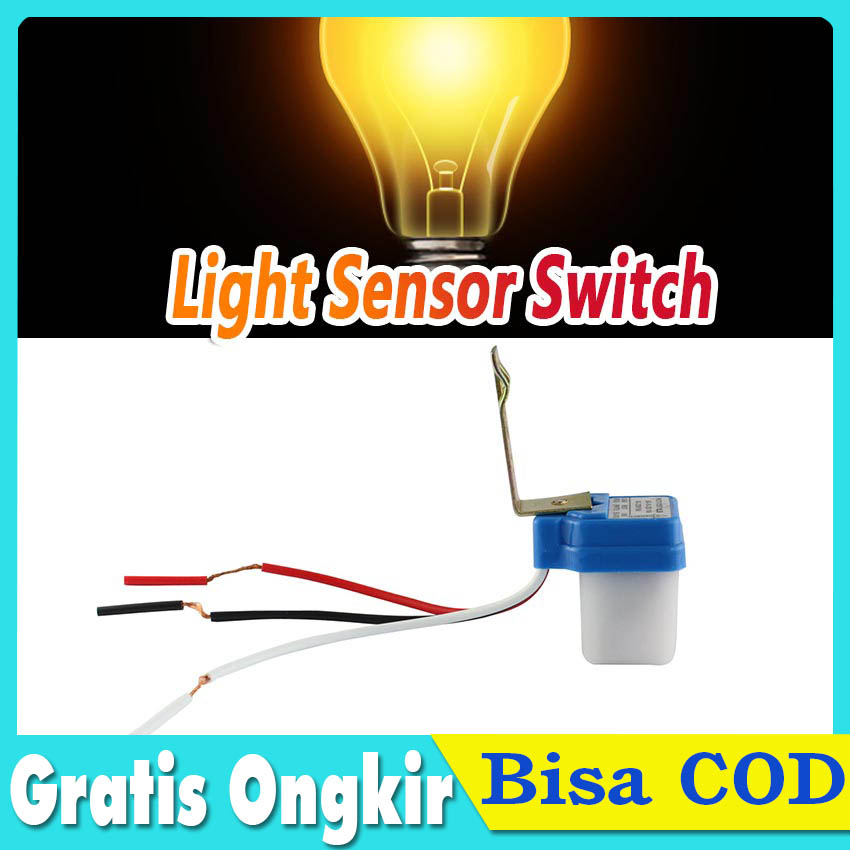 【Dikirim Dlm 24jam】 AC 220V 10A Photocell Sensor Cahaya Otomatis Lampu ...