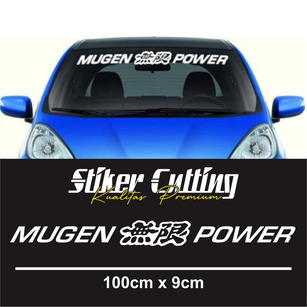 Stiker Mobil Mugen Power Cutting Sticker Variasi Kaca Depan dan ... Stiker Mobil Mugen Power Cutting Sticker Variasi Kaca Depan dan ...