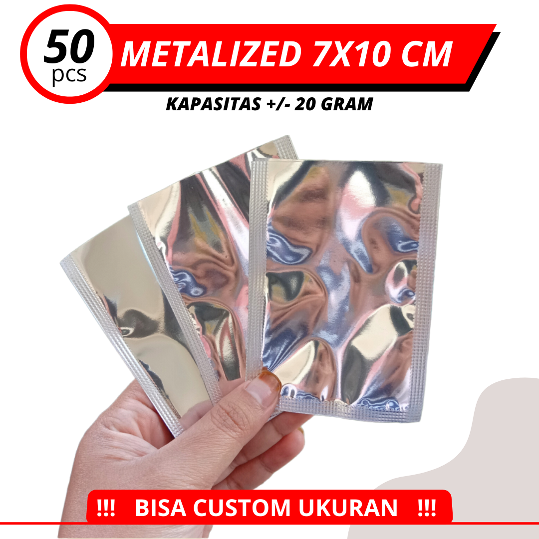 KEMASAN METALIZE - KEMASAN KOPI SACHET - PLASTIK ALUMUNIUM SEALER (7X10 ...