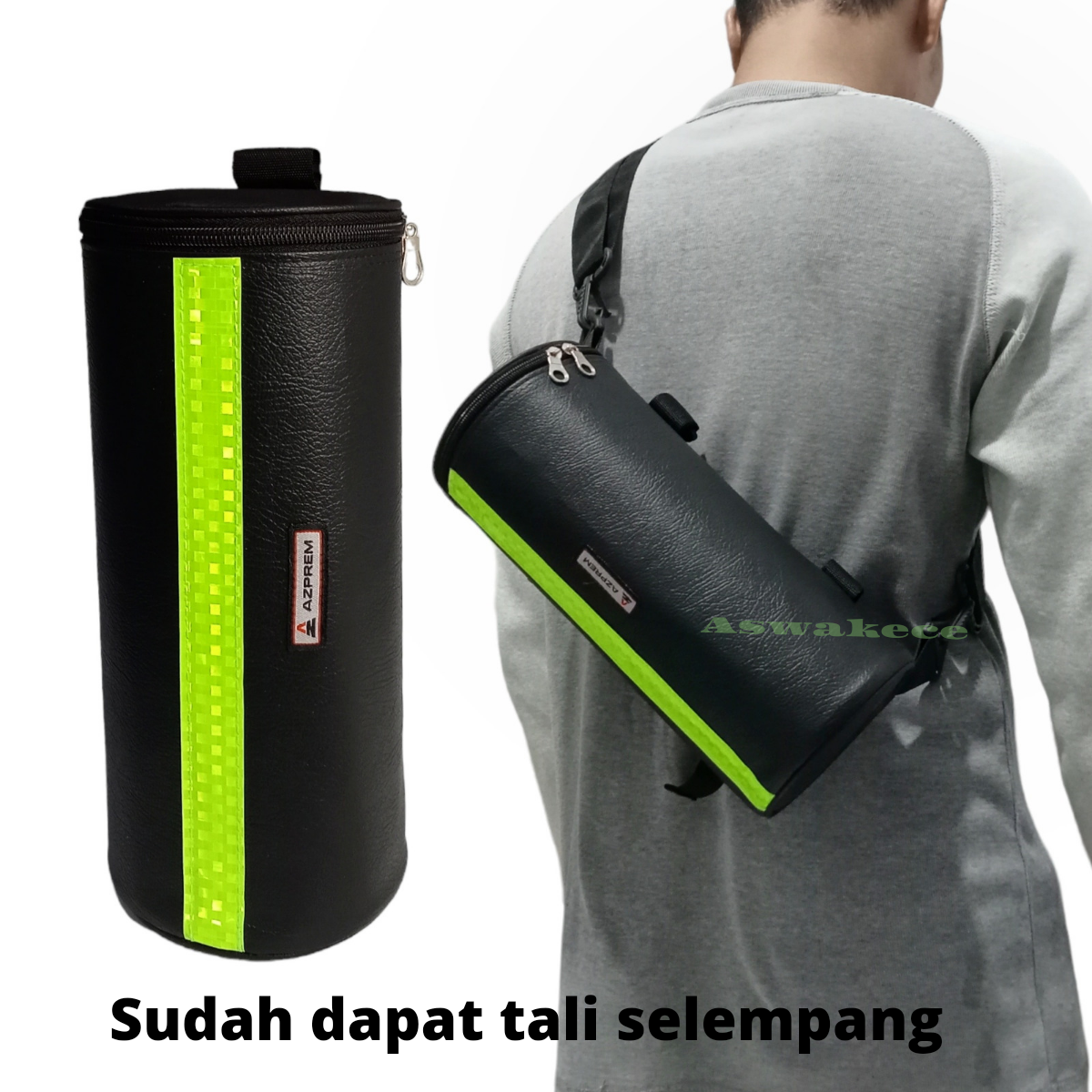 Tabung Jas Hujan Box Motor Tempat Mantel Bisa dijadikan Tas Selempang ...