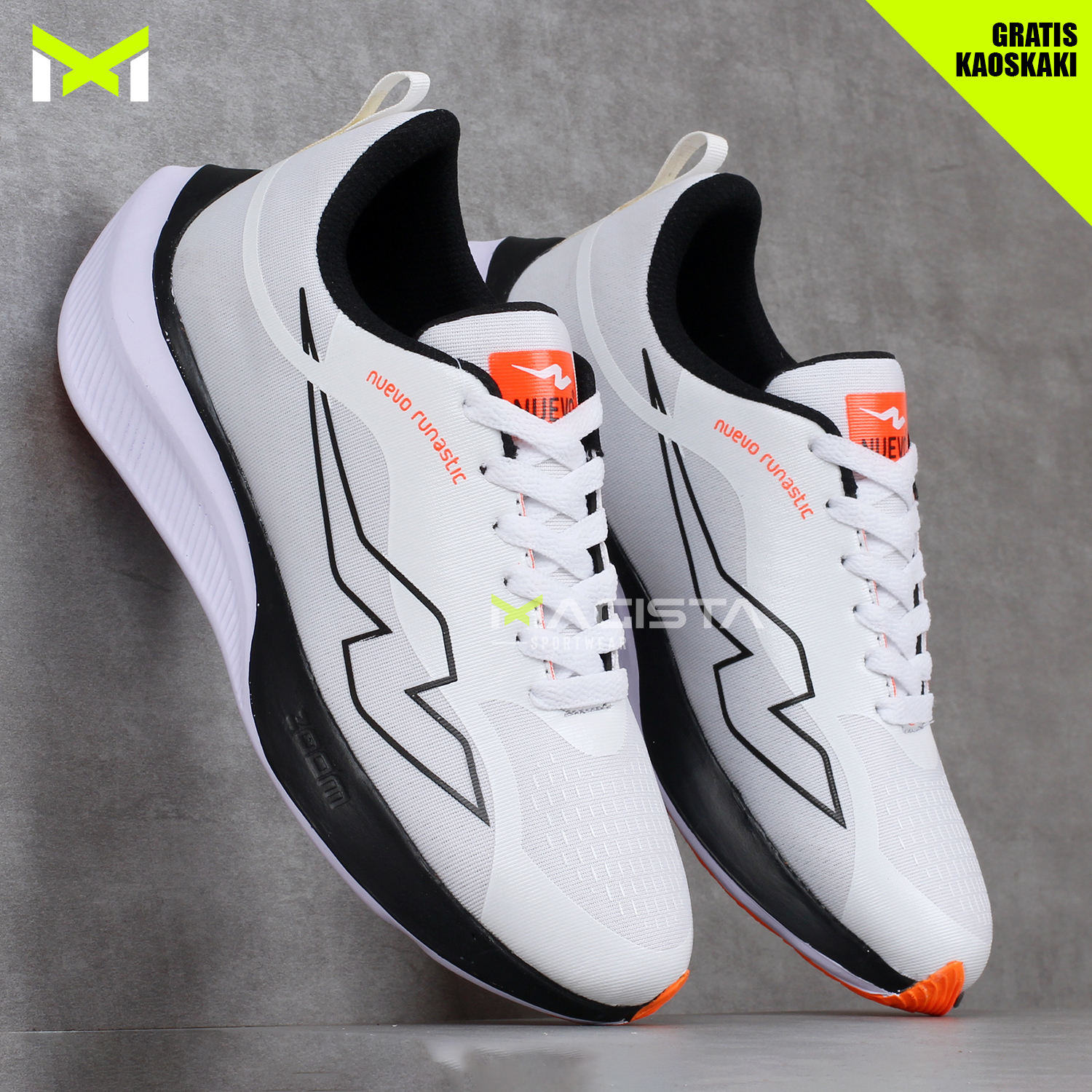 Sepatu Olahraga Pria NUEVO RUNASTIC Sneakers Running Sport Lari Casual ...