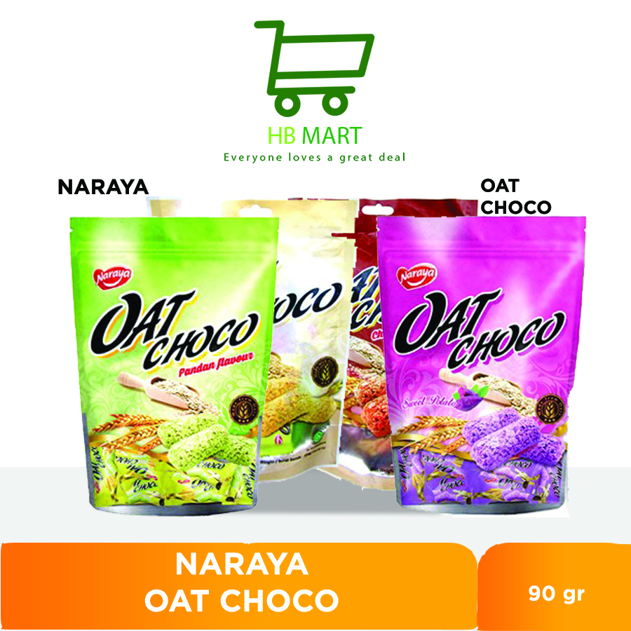 NARAYA OAT CHOCO 90g-100g - PANDAN / ORI / CHOCOLATE / SWEET POTATO ...