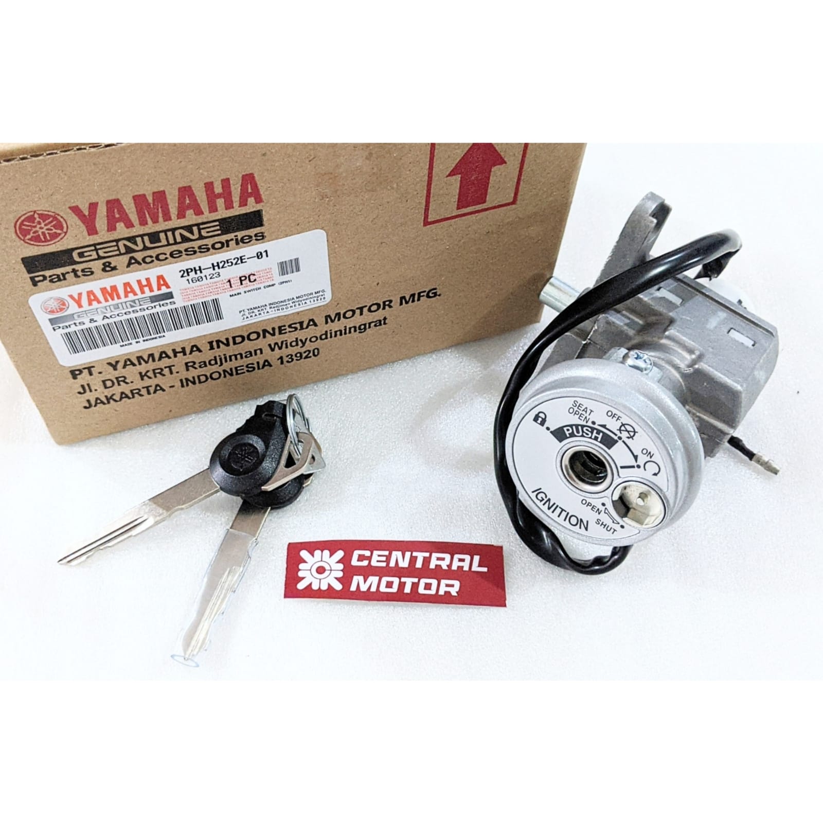 KUNCI KONTAK KEY SET XRIDE MIO M3 ORIGINAL ASLI YAMAHA 2PH-H252E-01 ...