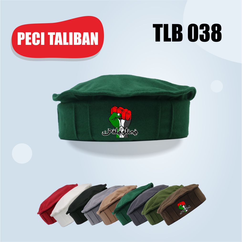 Peci Pakol Taliban Desain Logo Palestine Kepal Kopiah Afganistan Topi ...