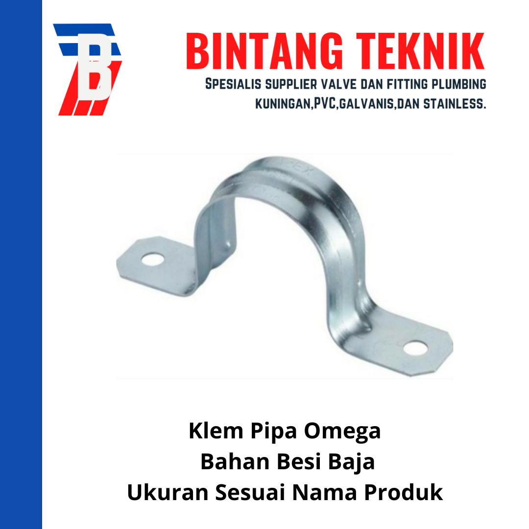 Klem Pipa Omega 8" inch Bahan Besi Galvanis | Lazada Indonesia