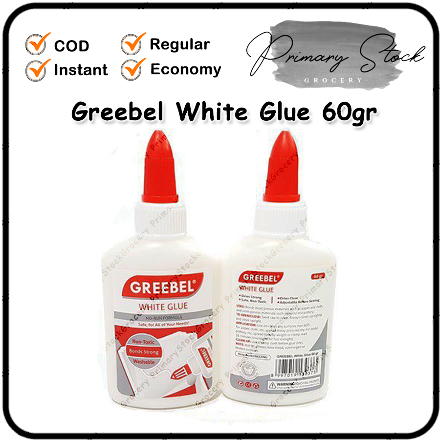 Lem Putih Greebel 60gr White Glue Kayu Kertas Kemasan Kecil 60 gr ...