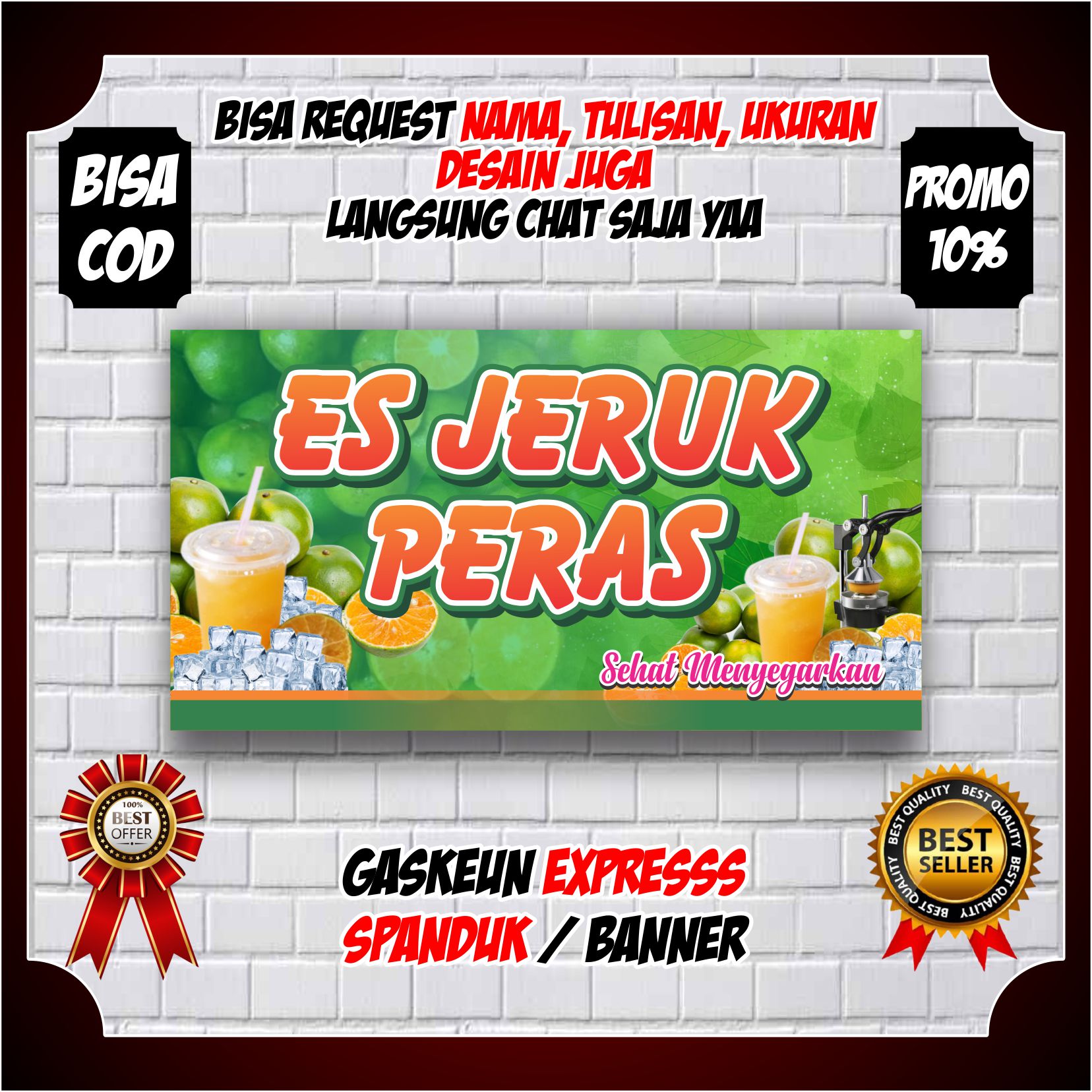 Spanduk Banner Es Jeruk Viral / Banner Jualan Es Jeruk Design Custom ...