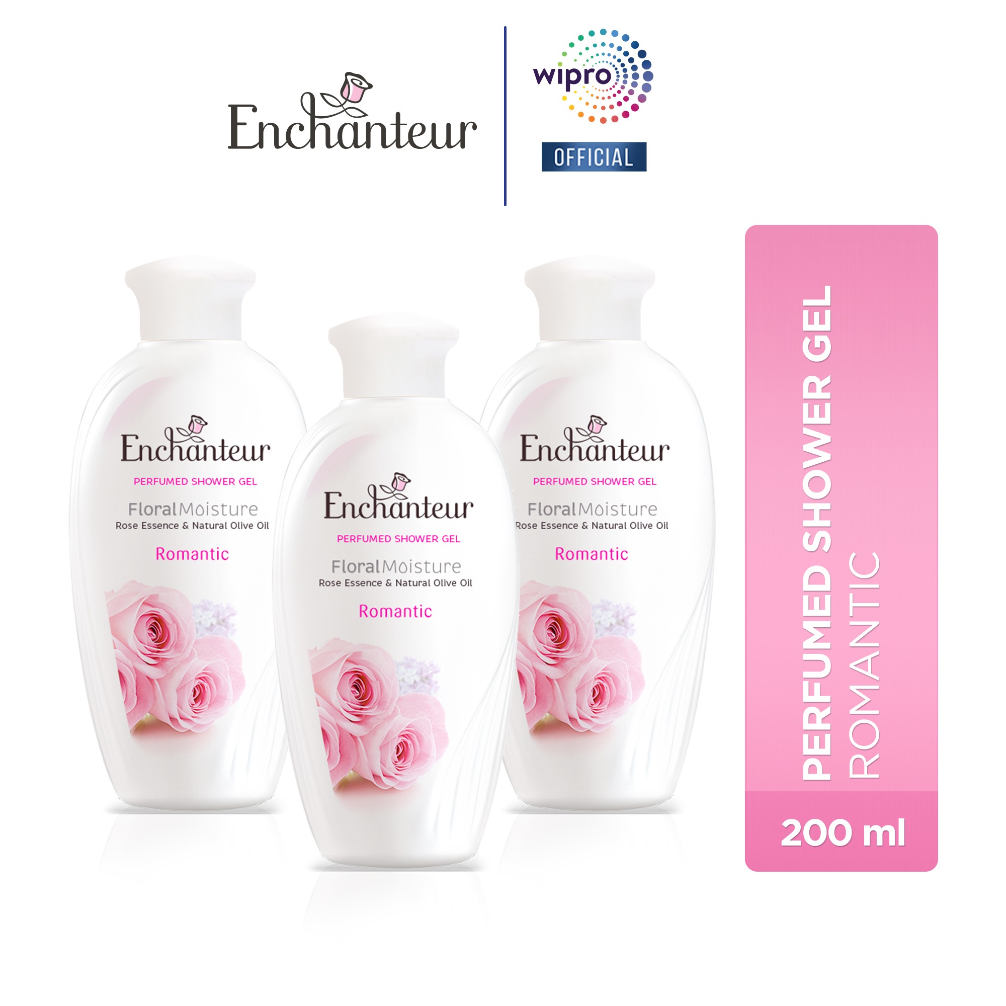 [Paket isi 3] Enchanteur Sabun Mandi Cair Romantic 200ml - Shower Gel ...