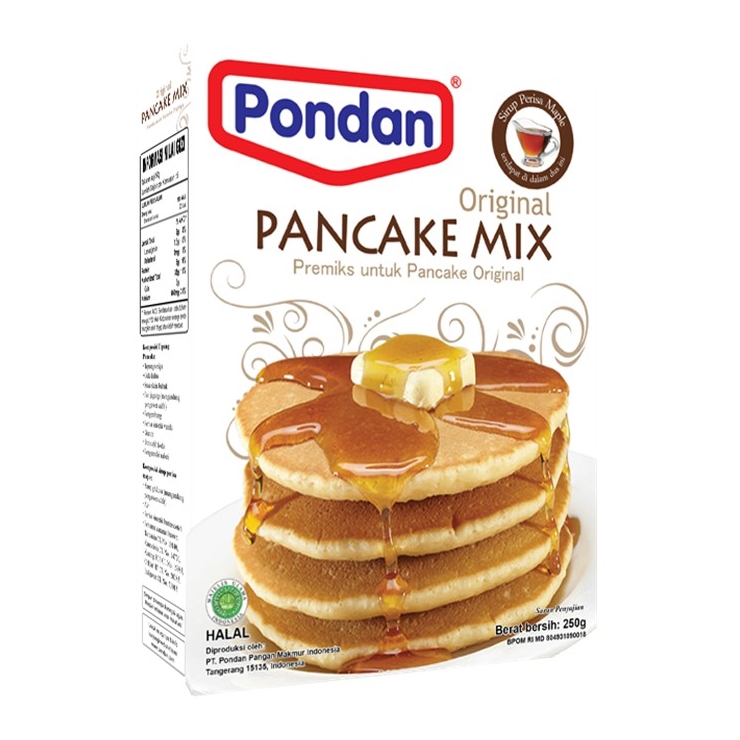 Pondan Pancake Mix Original 250g Tepung Pancake Instant Original ...