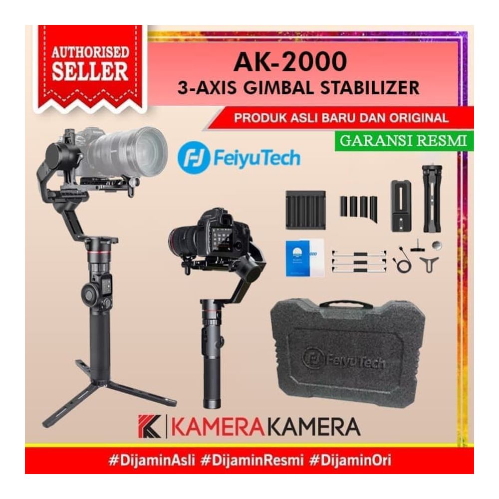 Feiyu Tech AK-2000 AK2000 3-AXIS GIMBAL STABILIZER | Lazada Indonesia
