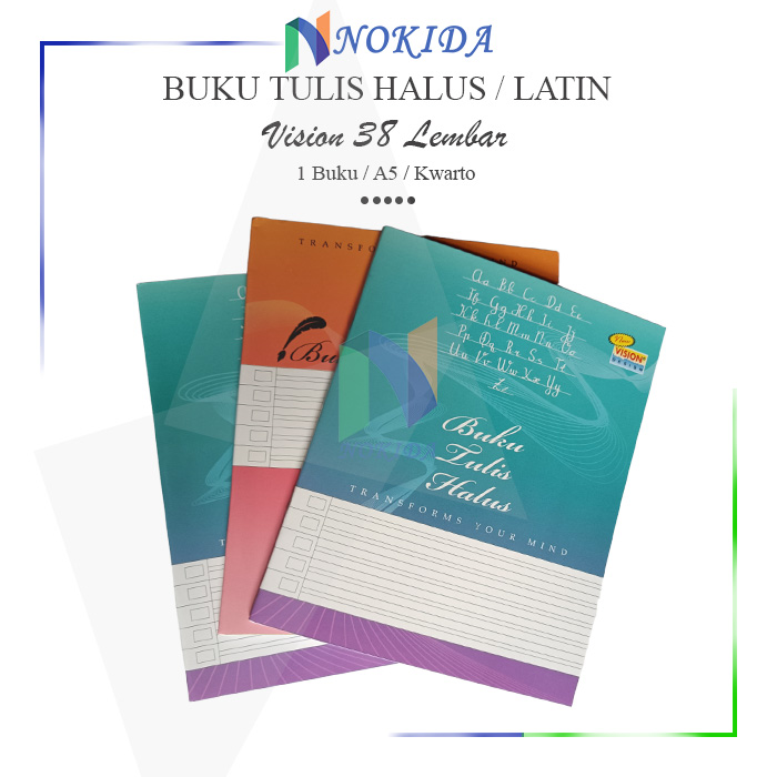 Nokida Buku Tulis Halus Vision [38 Lembar/1 Buku] / Buku Tegak Lurus ...