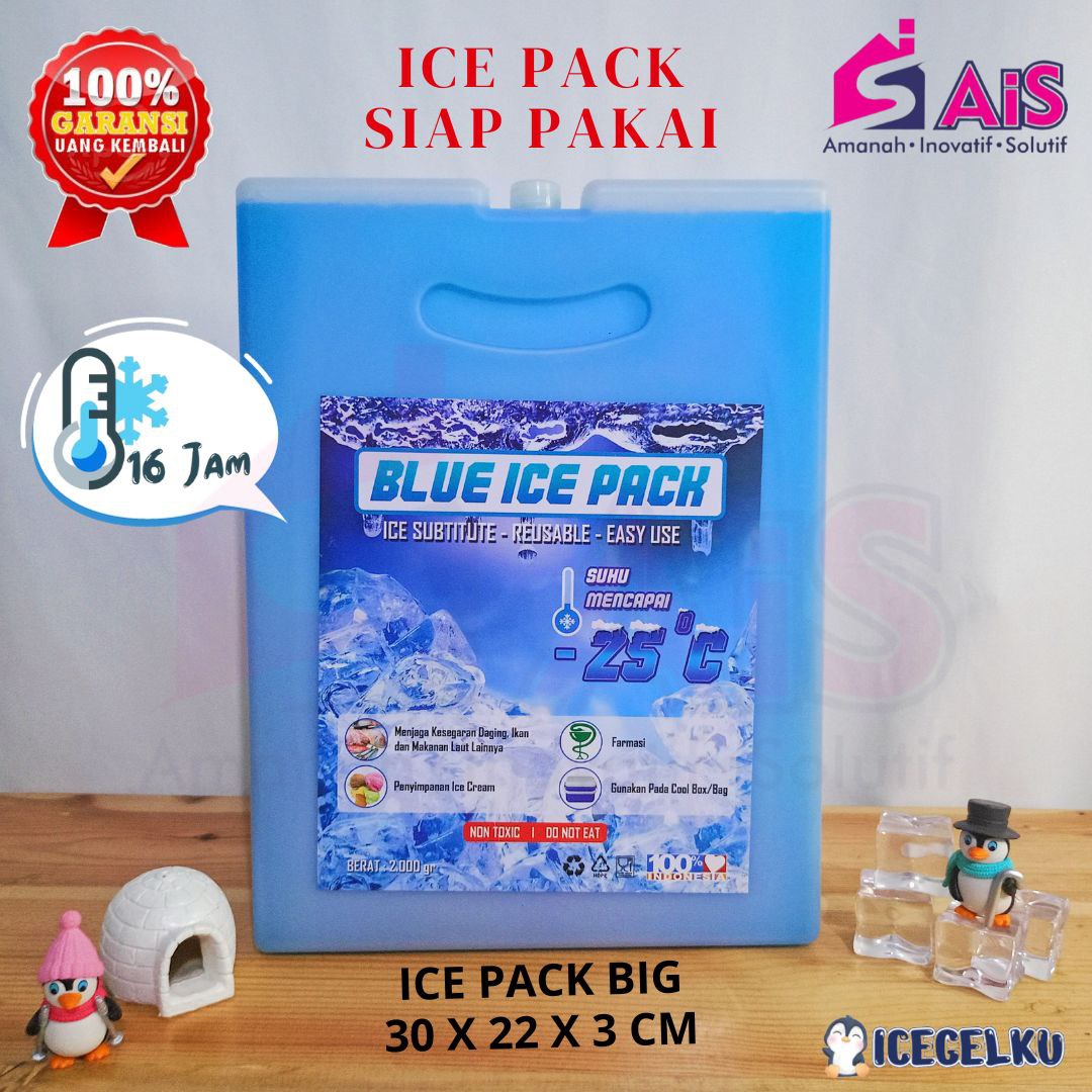 ICEGELKU ICE PACK BIG 30x22cm ICE PACK SIAP PAKAI ICE GEL PACK KOTAK ...