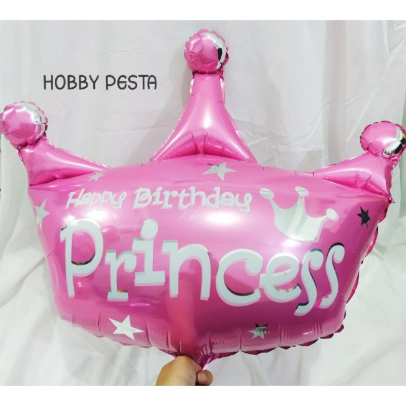 BALON HAPPY BIRTHDAY CROWN / BALON CROWN PRINCESS / BALON CROWN PRINCE ...