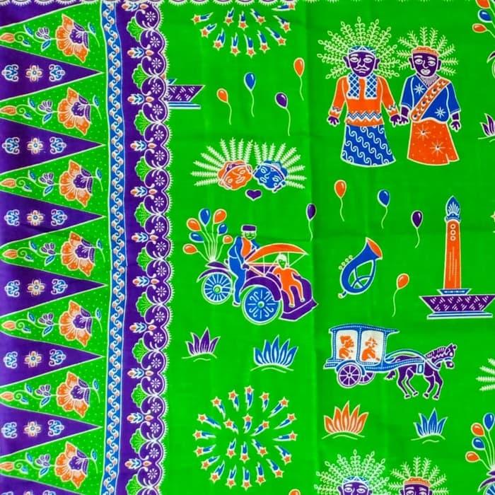 Kain Batik Bekasi Halus Primisima Cap Cent Ondel-ondel Betawi | Lazada ...