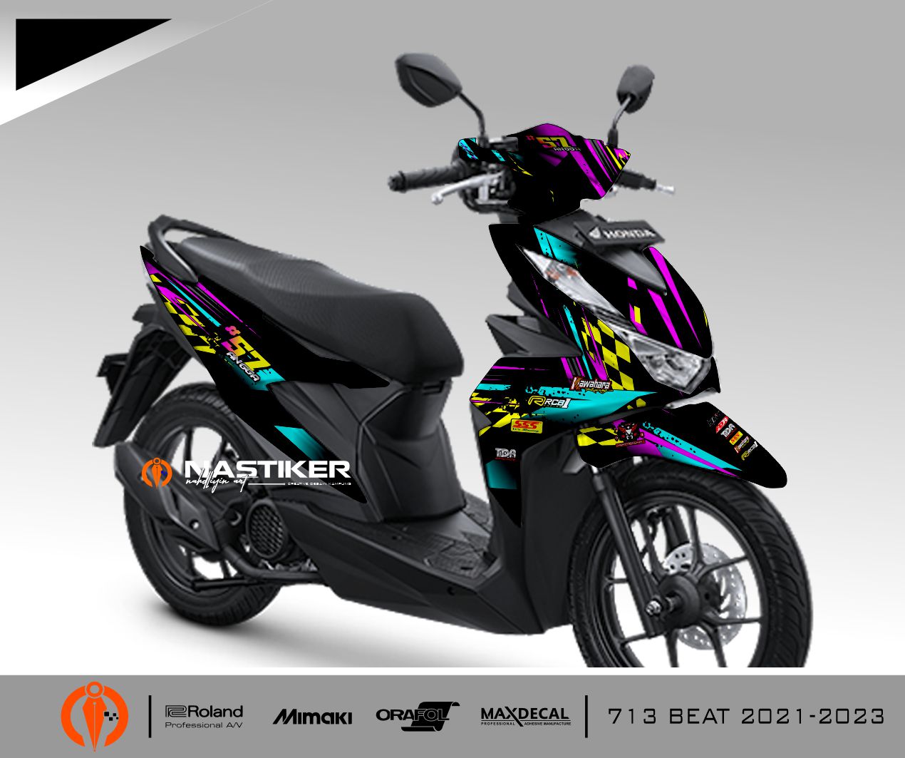 Stiker Decal striping custom honda beat deluxe - DECAL beat terbaru ...