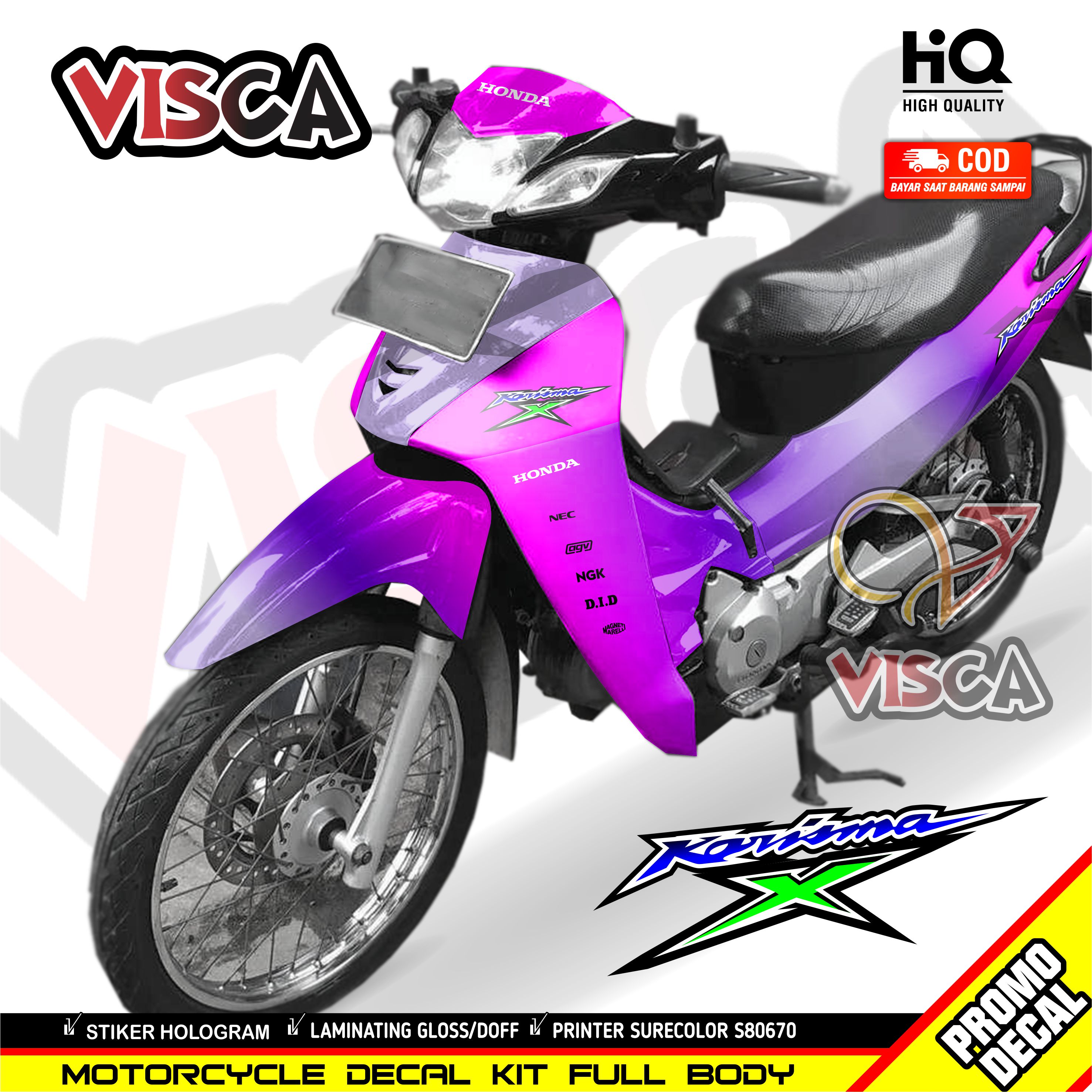 Stiker Karisma - Striping KARISMA 125 - Decal KARISMA X 125 Full Body ...